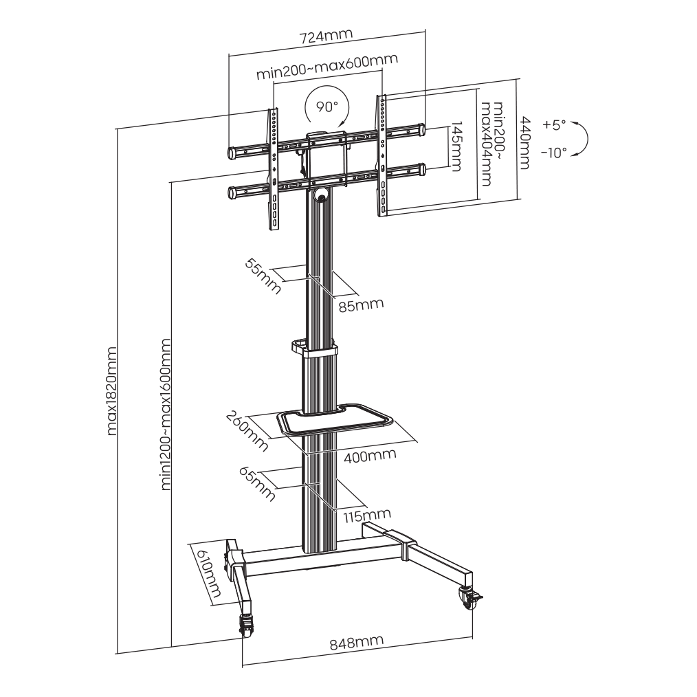 PODNI MOBILNI STALAK SBOX FS-444 | Ronis
