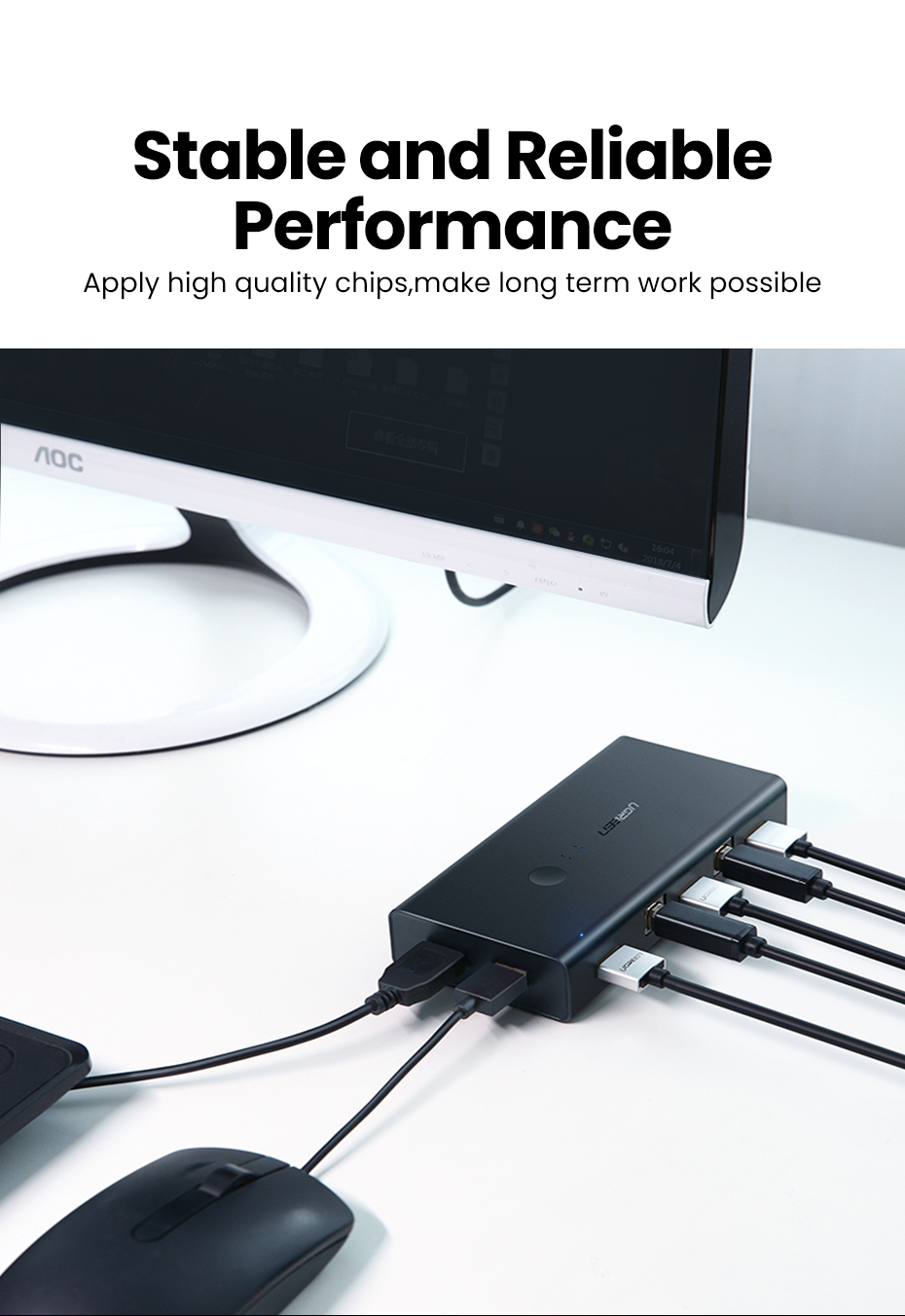 HDMI 2x1 KVM preklopnik UGREEN | Ronis