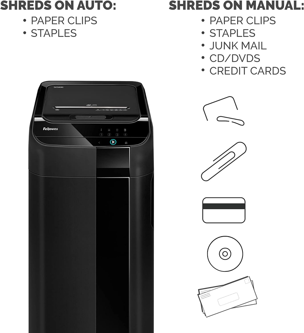 Fellowes AutoMax 550C Cross-Cut Shredder | Ronis