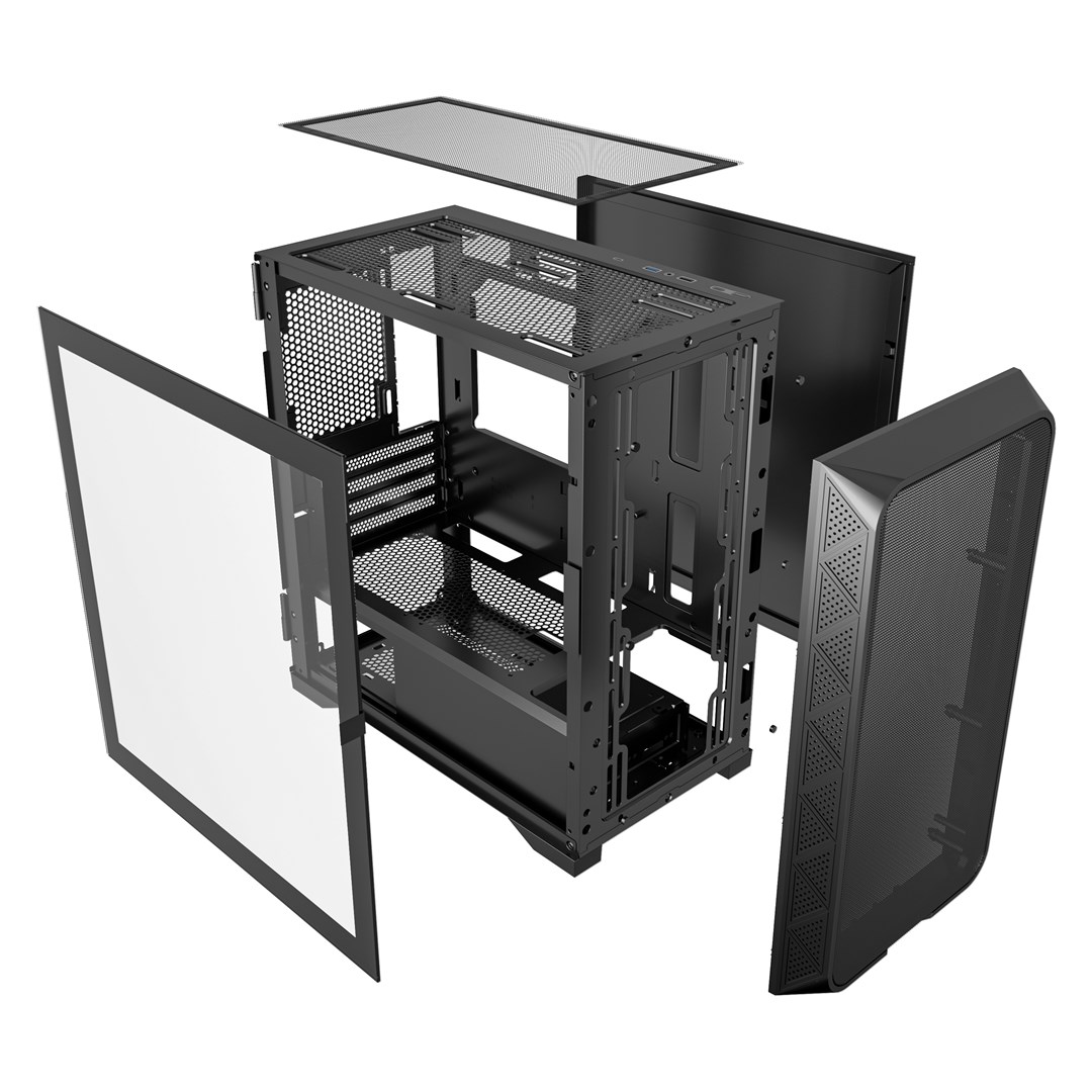 Gembird CCC-FC-MK200 Gaming ATX case, Fornax MK200, mesh, without fans ...