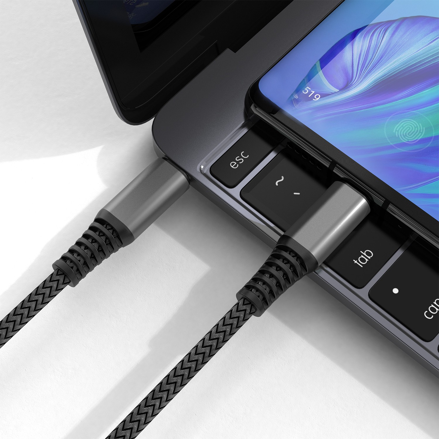 4smarts USB-C auf USB-C Kabel PremiumCord 100W 1.5m crna boja | Ronis